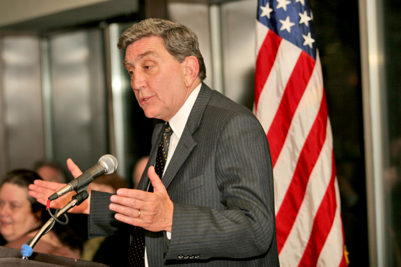 Andy Spano speaks to the audience